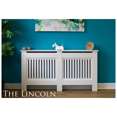 MDF Radiator Cover Vertical Vents, Large - White – Best For Buying