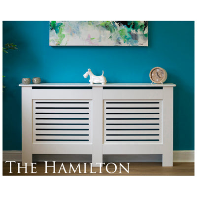 MDF Radiator Cover Horizontal Vents, Large - White – Best For Buying